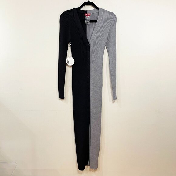 STAUD | Dresses | Last Chance New Staud Shoko Glitter Colorblock Midi ...